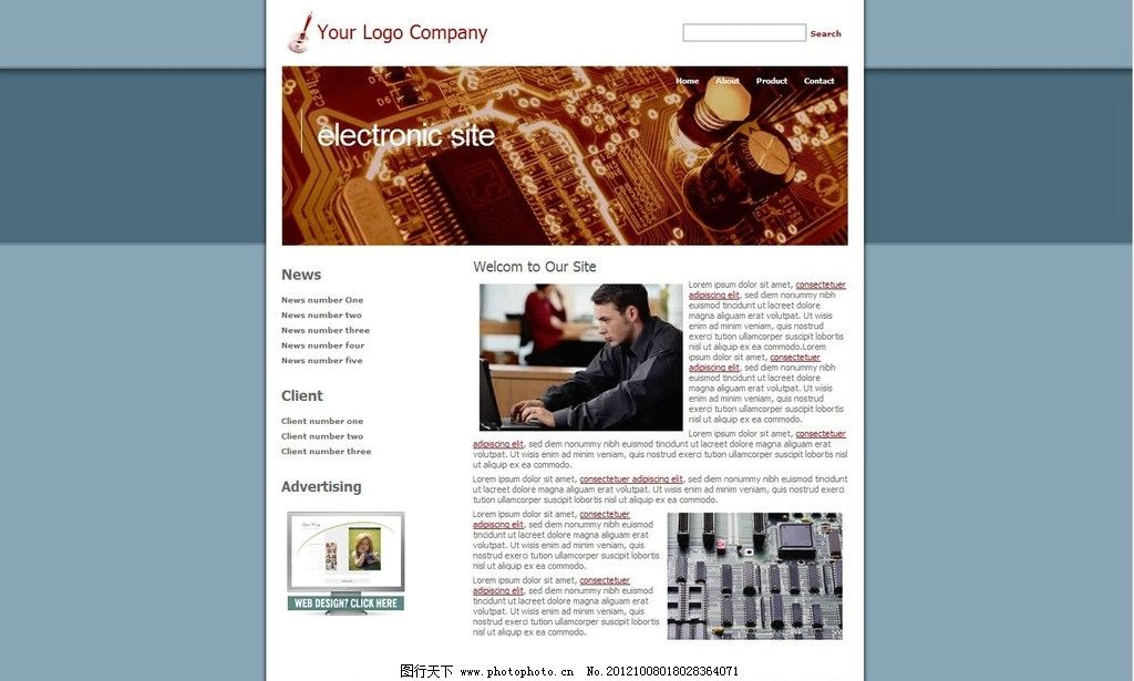 信息科技网页divcss图片其他网页界面 图行天下素材网eos 8609